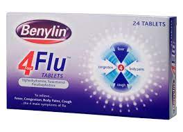 Benylin 4 Flu Tablets - 24 - VSM Pharmacy