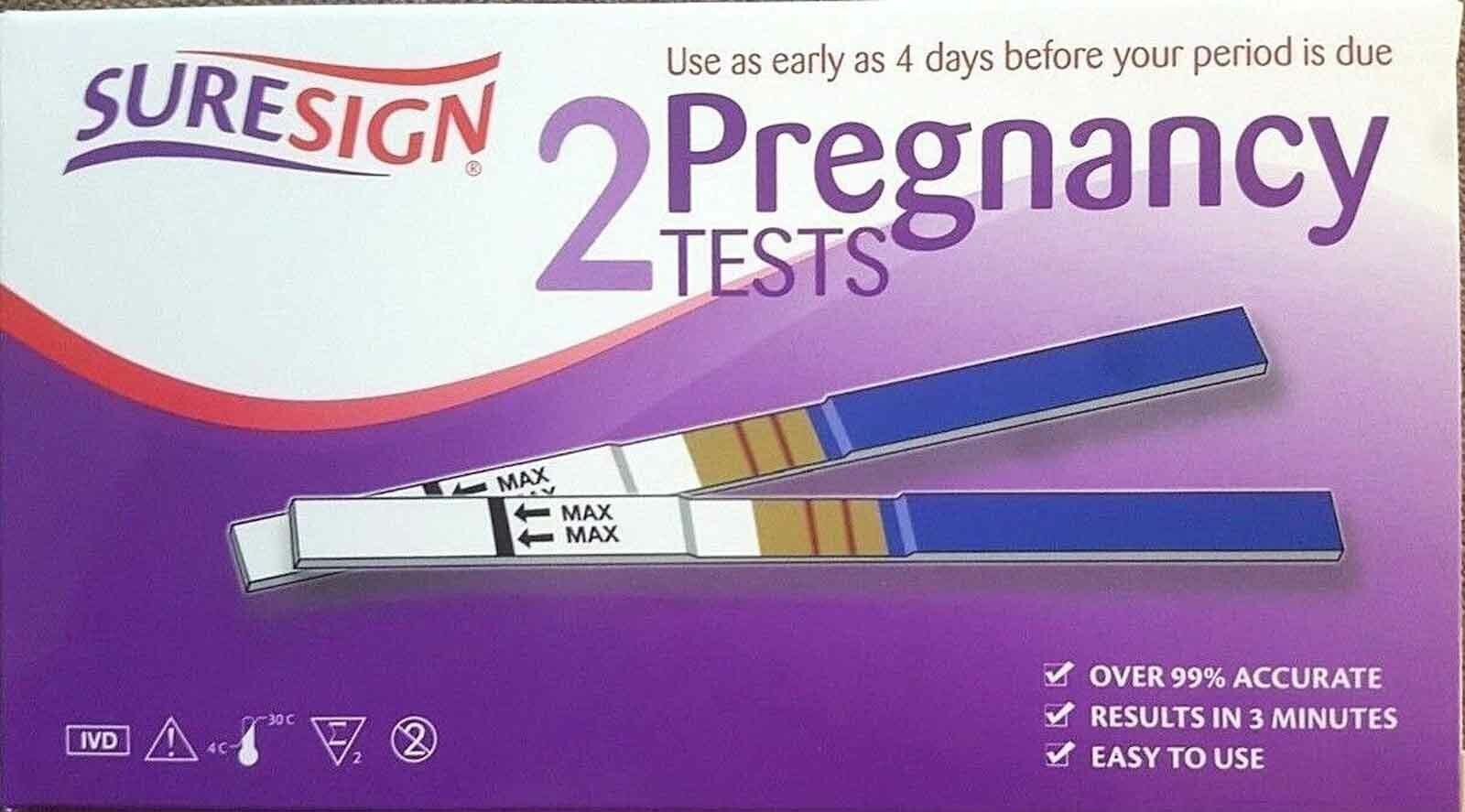 Suresign Pregnancy Test Strips - 2 - VSM Pharmacy